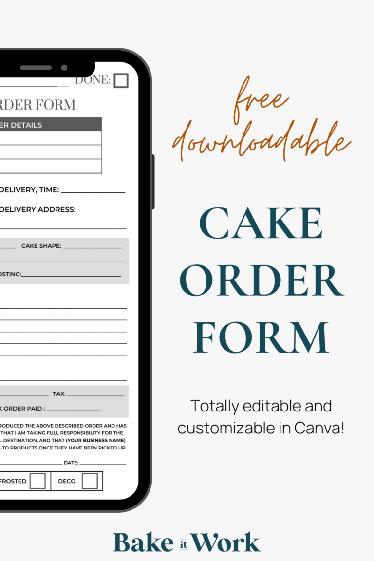 Downloadable Cake Order Form - bakeitwork.com